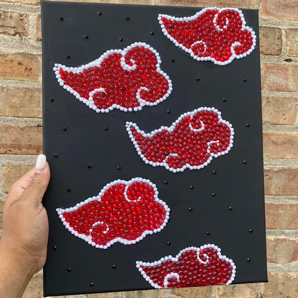 Art | Naruto Akatsuki Cloud 3d Painting | Poshmark